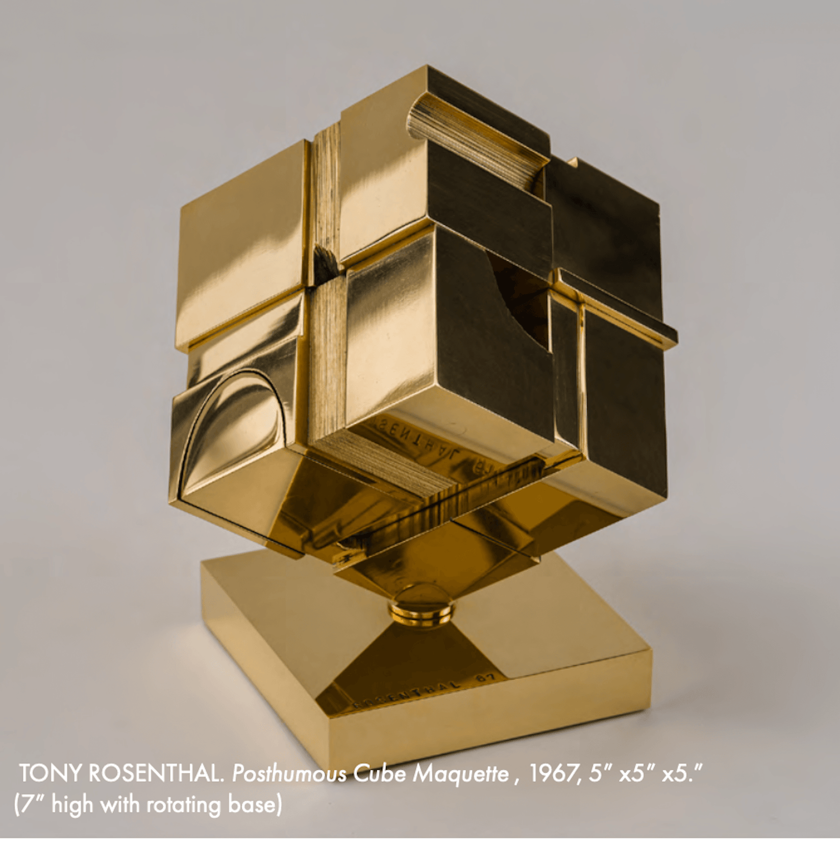 Tony Rosenthal Marty's Cube 1983 |Joseph K. Levene Fine Art, Ltd ...
